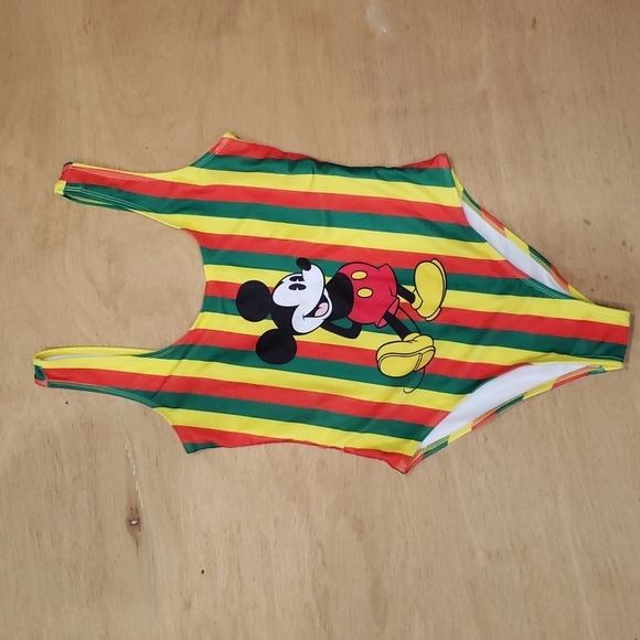 Disney | Swim | Disney Mickey Mouse Reggae Rasta Striped Pc Swimsuit ...